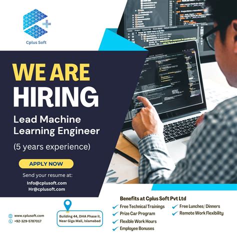 Cplus Soft On Linkedin Hiring Machinelearning Leadengineer Joinourteam Cplussoft