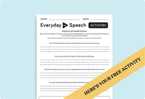 Free High Babe Problem Solving Activity Brainstorming Solutions
