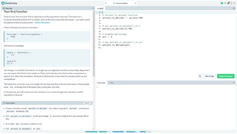 solved datacamp course outline exercise script r your first