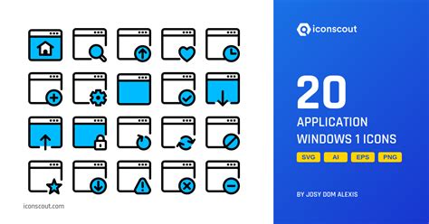 Download Application Windows 1 Icon Pack Available In Svg Png And Icon Fonts
