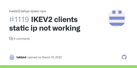 IKEV Clients Static Ip Not Working Issue Hwdsl Setup Ipsec Vpn GitHub