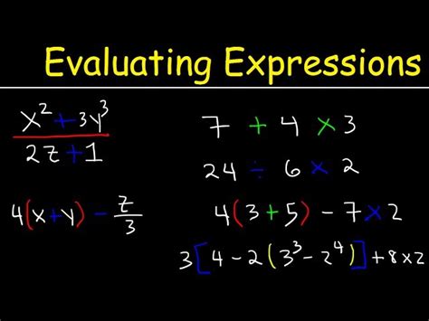Evaluate Expressions Fractions