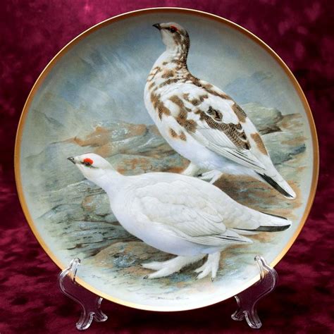 Коллекционная Тарелка «Белая Куропатка Фарфор Лимож Limoges Франция 1979 год — покупайте на