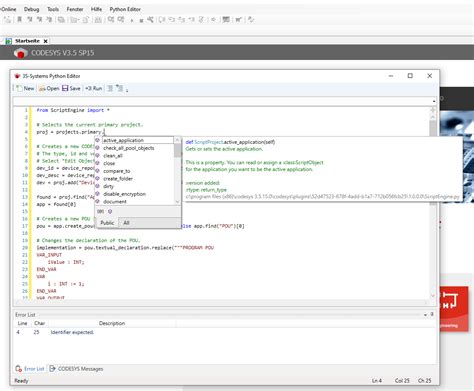 Редактор Python Emea Technology Codesys Inovance Keba Wago Siemens Abb Schneider