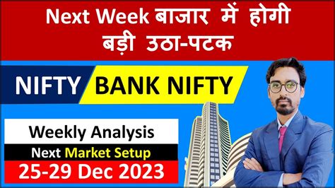 🟢 Next Week Market Prediction 🔴 Nifty Bank Nifty Analysis Nifty And
