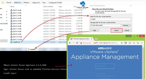 Deploy Install Vcsa Vcenter Server Appliance 65 On Vmware