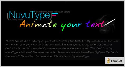 4 Best Jquery Text Animation Plugins Free And Paid Formget