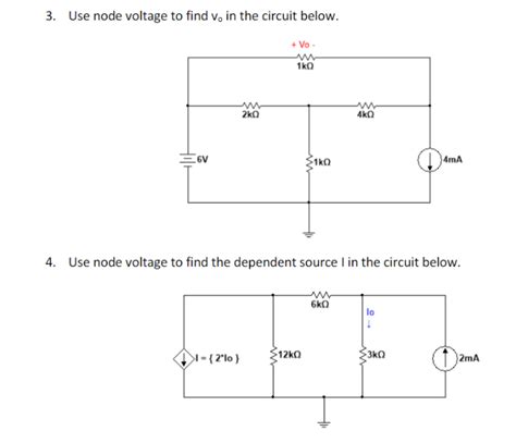 Solved Use Node Voltage To Find V In The Circuit Below Chegg Com