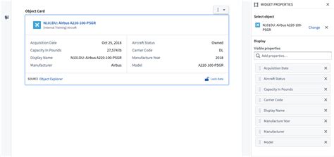 Notepad • Widgets • Object Card • Palantir
