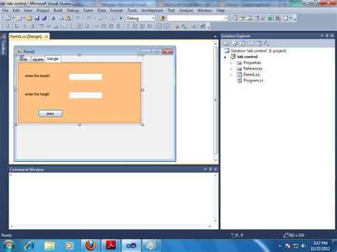 Microsoft Visual Stdio Net Tab Control