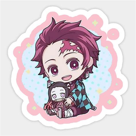 Tanjiro Kamado Sticker Cute Stickers Anime Chibi Kawaii Chibi