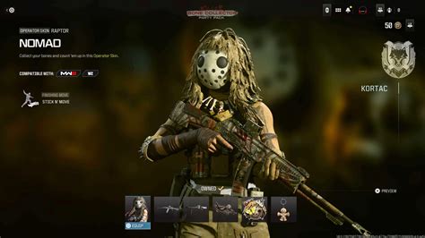 Mw3 Killer Bone Collector Party Pack Raptor Operator Skin Bundle Hard Unlocked Ps Xbox Pc