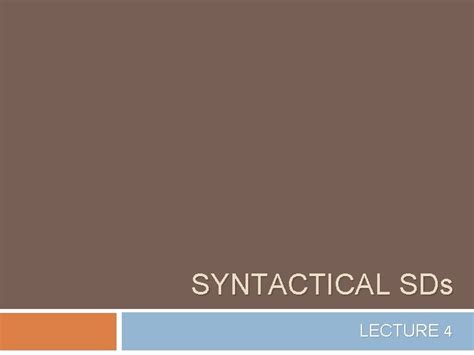syntactical sds lecture 4 syntactical stylistic devices are