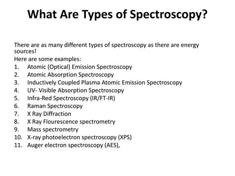 Spectroscopy Techniques Types At Robin Alexander Blog