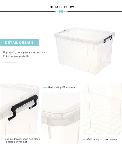 China Stackable Tool Plastic Storage Box With Lock Manufacturers And Suppliers KAIHUA