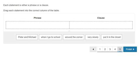 Free Each Statement Is Either A Phrase Or A Clause Drag Each