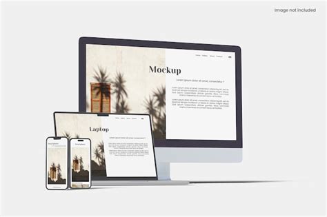 Premium Psd Multi Device Responsive Website Mockup