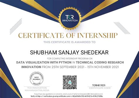 Shubham Shedekar On Linkedin Internship Datavisualization Python