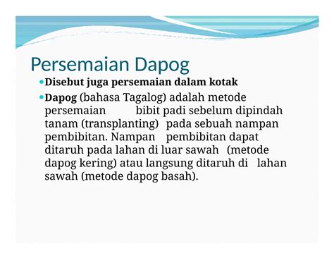 Pembibitan Padi Sistem Dapog Pptxaaaaaaaa Pptx