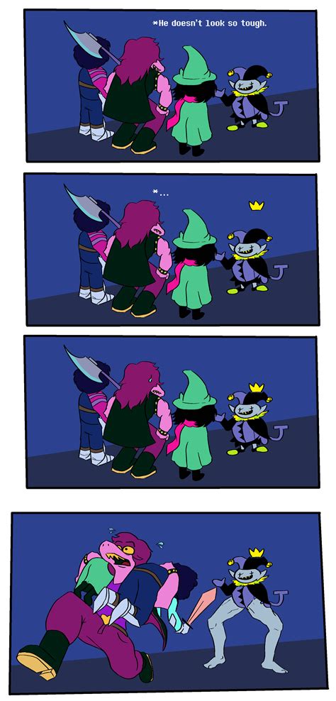 Jevil Get S A Leg Up On The Competition Deltarune Know Your Meme