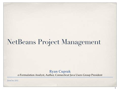 Pdf Netbeans Project Management Netbeans How Well Do