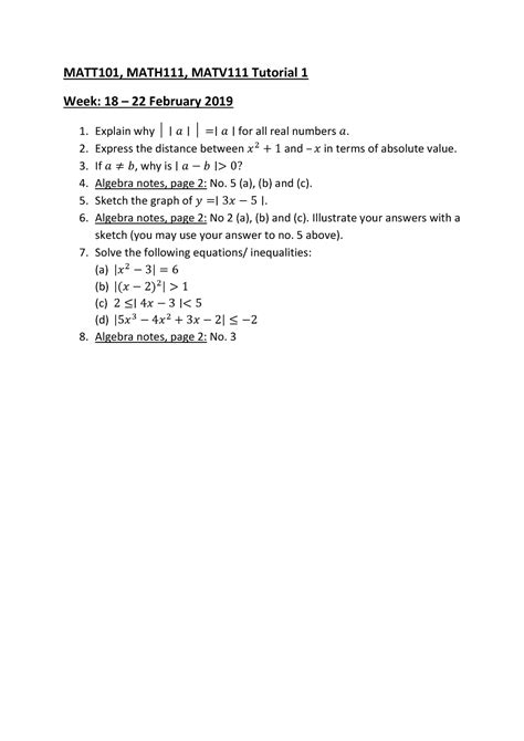 Matt101 Tutorial 1 2019 Warning Tt Undefined Function 32 Matt101 Math111 Matv111