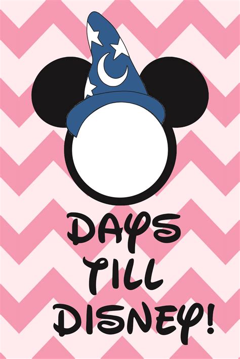 Disney Vacation Countdown Calendar Printable