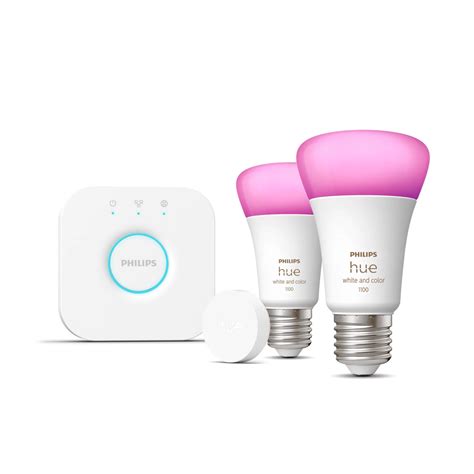 Hue White And Color Ambiance Starterkit 2 E27 Slimme Lampen 1100
