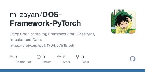 Github M Zayandos Framework Pytorch Deep Over Sampling Framework For Classifying Imbalanced