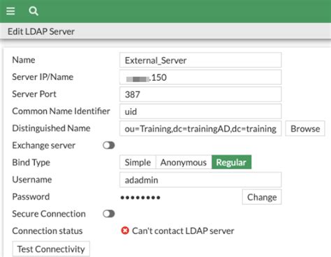 ldap authentication help desk