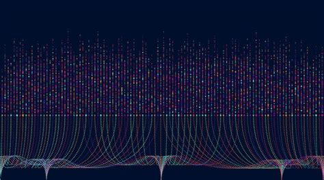 premium vector information flow of big data visual information