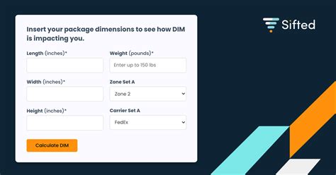DIM Weight Calculator Sifted
