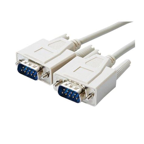 Cabo Adaptador Serial 9 Pinos Macho X 9 Pinos Macho Rs232 Db9 1 5 Metros Tx Rx Interface