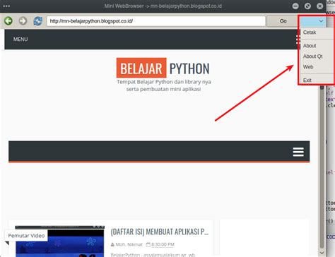 Daftar Isi Membuat Aplikasi Browser Dengan Python Dan PySide Belajar Python
