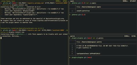 Cant Use `noproxy` Env Var If Proxy Is Configured Via `yarnrc