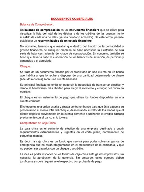 Documentos Comerciales Pdf Bancos Aduana