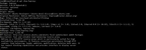 How To Install And Configure Haproxy On Ubuntu 2204 Greencloud Documentation
