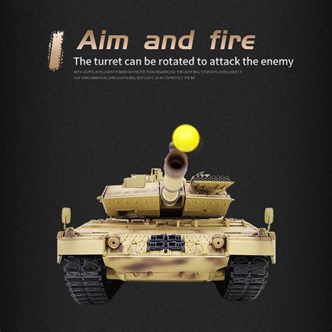 1 16 Rc Tank 2 4g German Leopard 2a7 Main Battle Tank Vehicle Model To