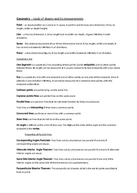 Geomertic Terms 2324 Geometry Study Of Shapes And Its Measurements Geomertic Terms 2324 Geometry Study Of Shapes And Its Measurements