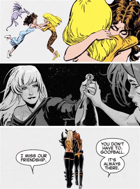 Kitty X Illyana Black Widow And Black Canary Silver St Cloud Dc