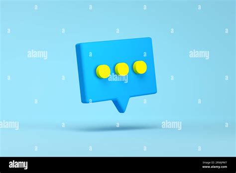 Three Dots On Blue Speech Bubble Conversation Chat Comment Or Online