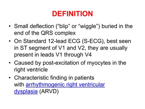 Epsilon Wave In Ecg And Its Interpretation Pptx