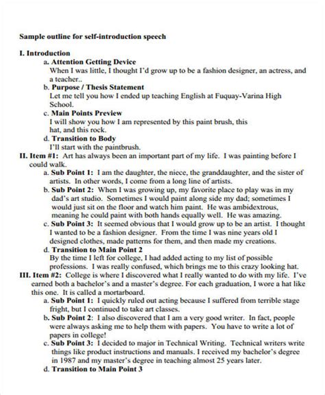 Free 36 Introduction Speech Samples In Pdf