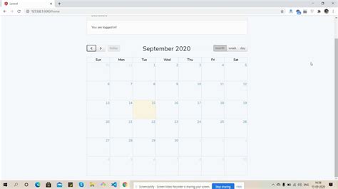 Laravel 8 Fullcalendar Working Example Youtube