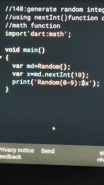 Random Integer Using Nextint In Dart 🧞 Youtube