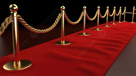 금색 장벽과 로프는 3d 렌더에서 멋진 빨간색 이벤트 카펫을 보완합니다 레드 카펫 수상 배경 시상식 배경 일러스트 및 사진 무료 다운로드 Pngtree