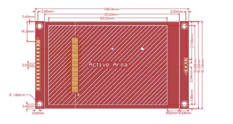 4 Inch Spi Tft Lcd Module St7796 With Pcb Board Touch Panel