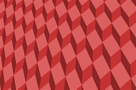 Premium Vector Symmetrical Abstract Pattern Simulating Threedimensional Cubes In Dark Red