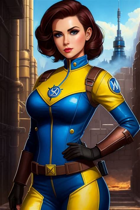 попытка нарисовать Выжившую из Убежища Fallout 3 Нейросетевые Барышни Fallout Фоллаут