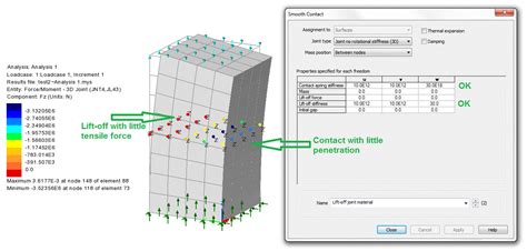 Using Joints Spring Stiffnesses